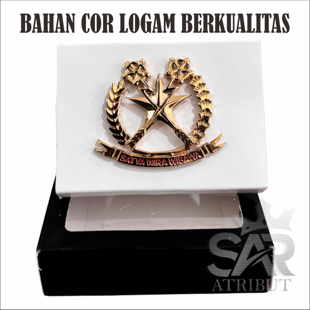 Jual brevet wing pin lencana chk hukum satya wira wibawa tni ad bahan ...