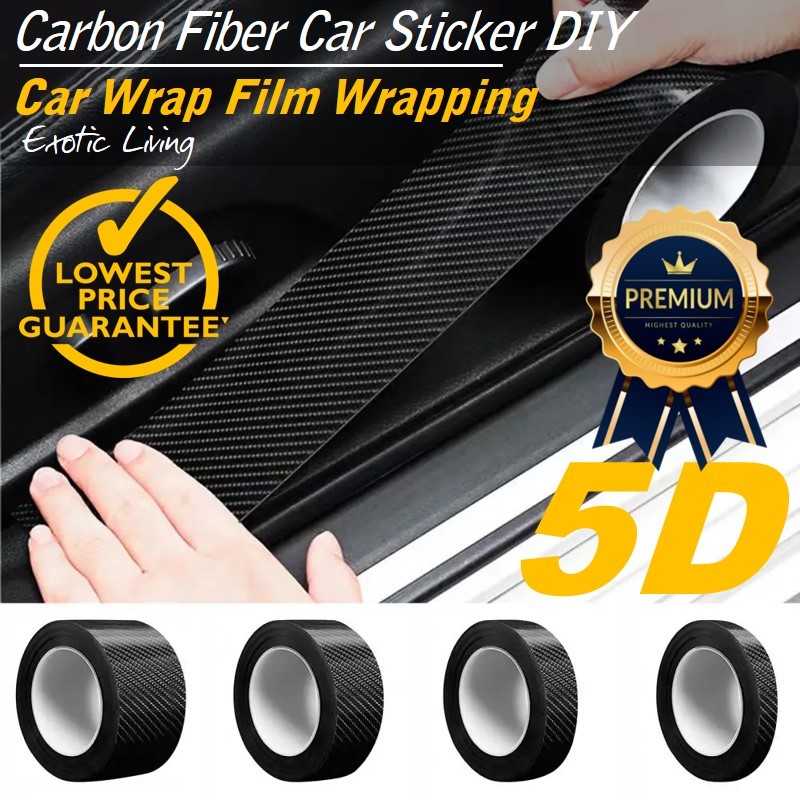 Jual ExoticLiving 5D CARBON STICKER MSUE Stiker Pelindung Mobil ...