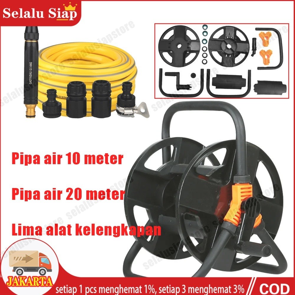 Jual 50m Gulungan Roll Selang air Portable - Taman Tanaman Berkebun ...