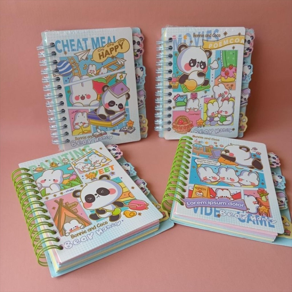 Jual Buku Catatan Kecil - Notes A7 Karakter Fancy Lucu Karakter Bear ...