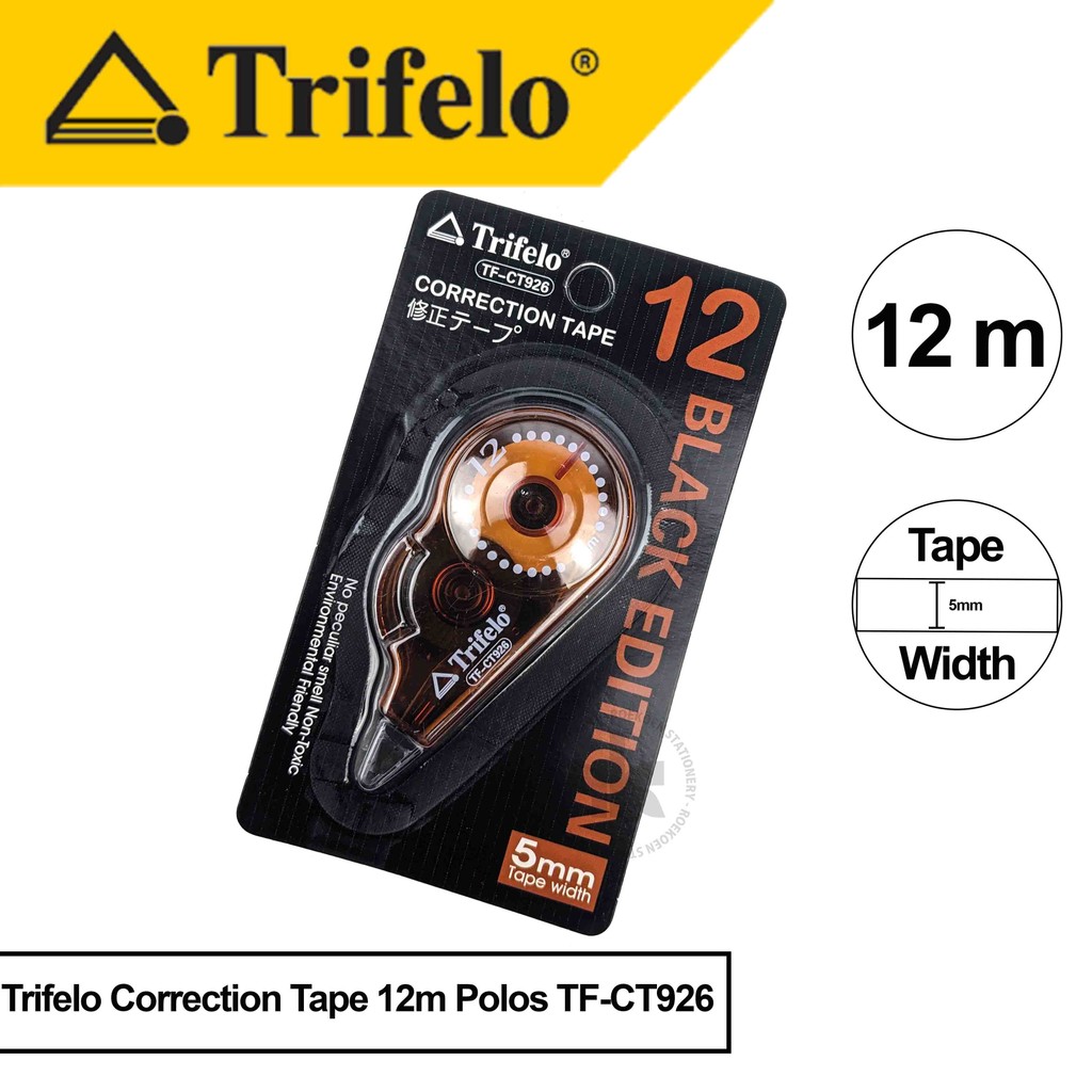 Jual Trifelo Correction Tape 12m Polos TF-CT926 | Shopee Indonesia