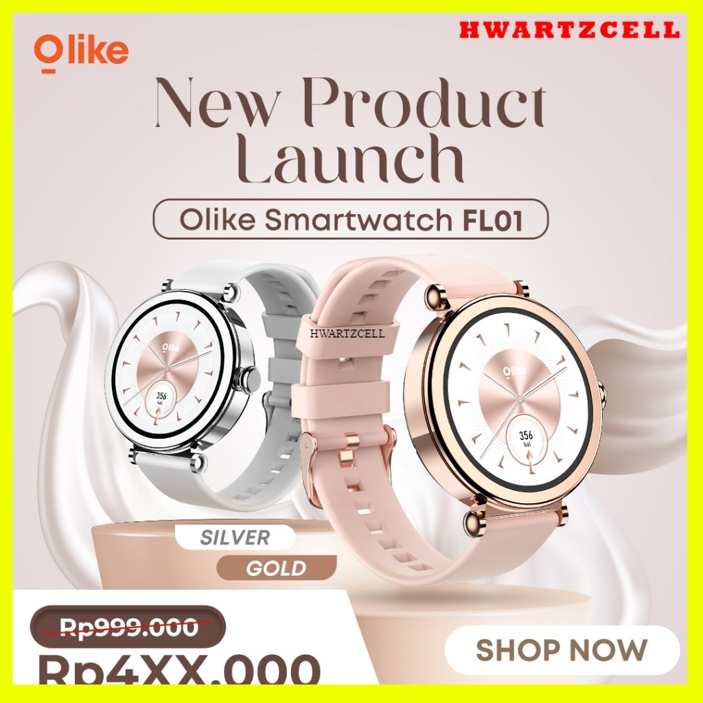 Jual [HWARTZ] [BEST NEW PRODUCT] OLIKE Smartwatch FL01 HD Display 1.27 Inch Full Metal Frame ...