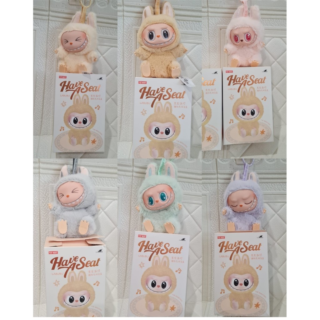Jual Ready stock labubu have a seat premium // labubu ver 2 mirror ...