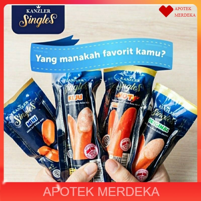 Jual Sosis Kanzler 65g pcs Bakso Keju original mini hot gochujang ...