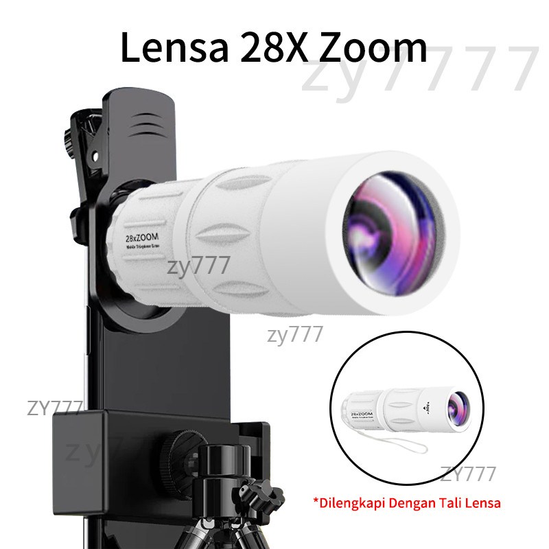 Jual Lensa 18x25 Kamera 28X Lensa Tele Zoom HP Lens Kamera TeleZoom ...