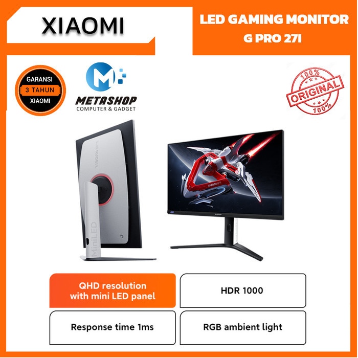Jual Xiaomi MI Mini LED Gaming Monitor 27 Inch G Pro 27i HDR1000 1152 ...