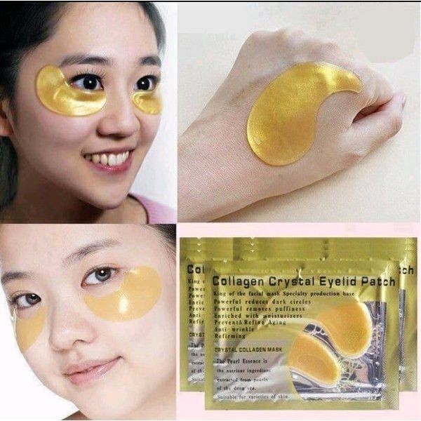 Jual MASKER MATA EMAS GOLD COLLAGEN CRYSTAL EYE MASK dpt 4 pcs | Shopee ...