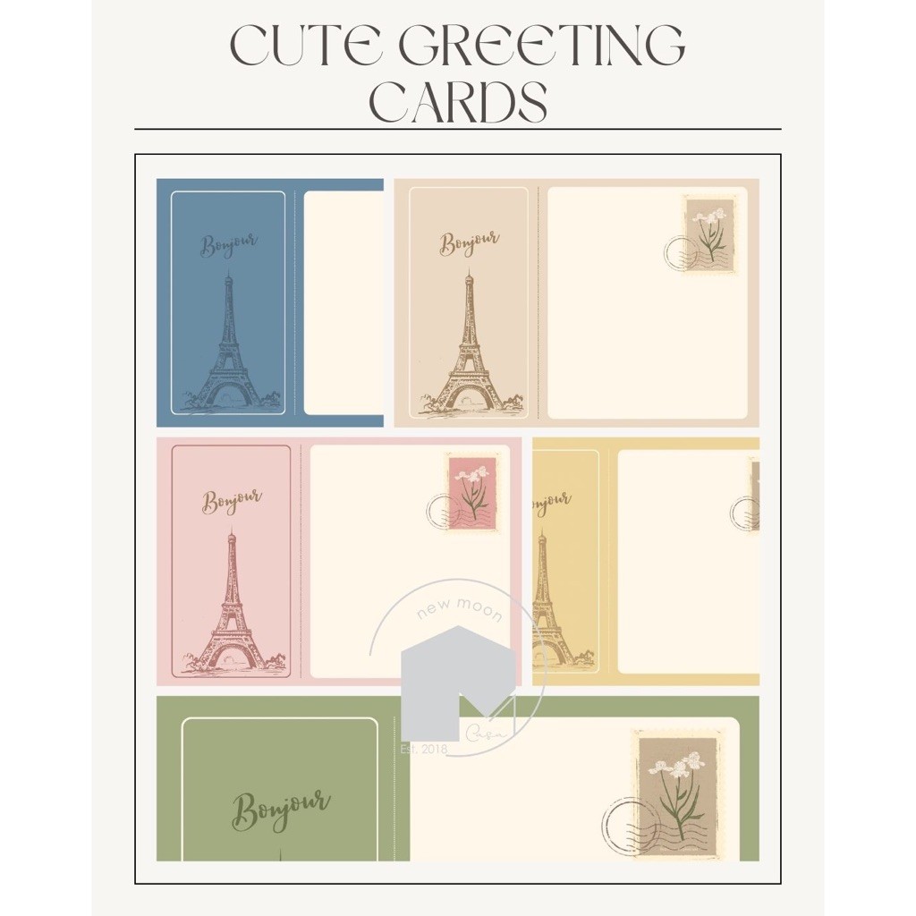 Jual Kartu ucapan greeting card TEBAL blank gift card polos kosong ...