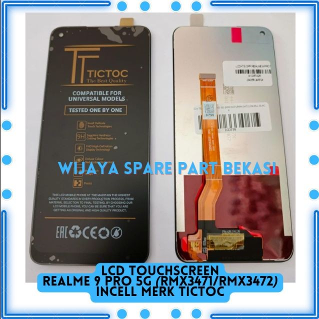 Jual LCD+TS REALME 9 PRO 5G (RMX3471/RMX3472) INCELL TICTOC BLACK ...