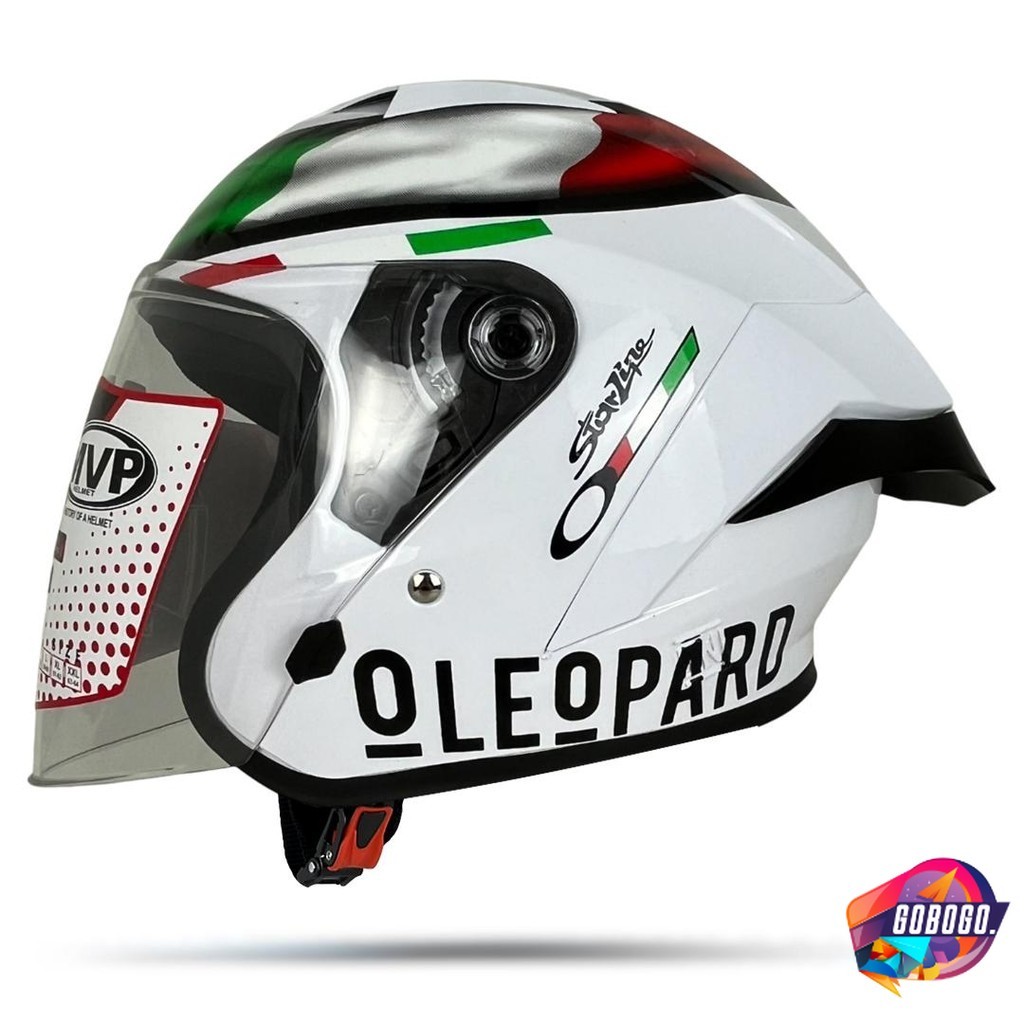 Jual HELM HALF FACE JS RR-15 MOTIF LEOPARD PAKET GANTENG FREE SPOILER ...