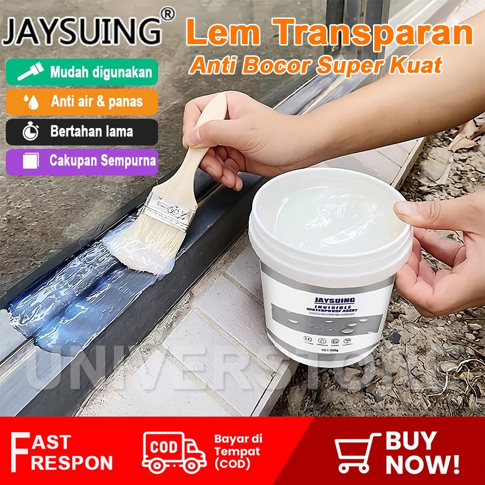 Jual ORIGINAL JAYSUING Lem Bening Transparan Pelapis Anti Air Bocor Dan Rembes Super kuat 300g ...