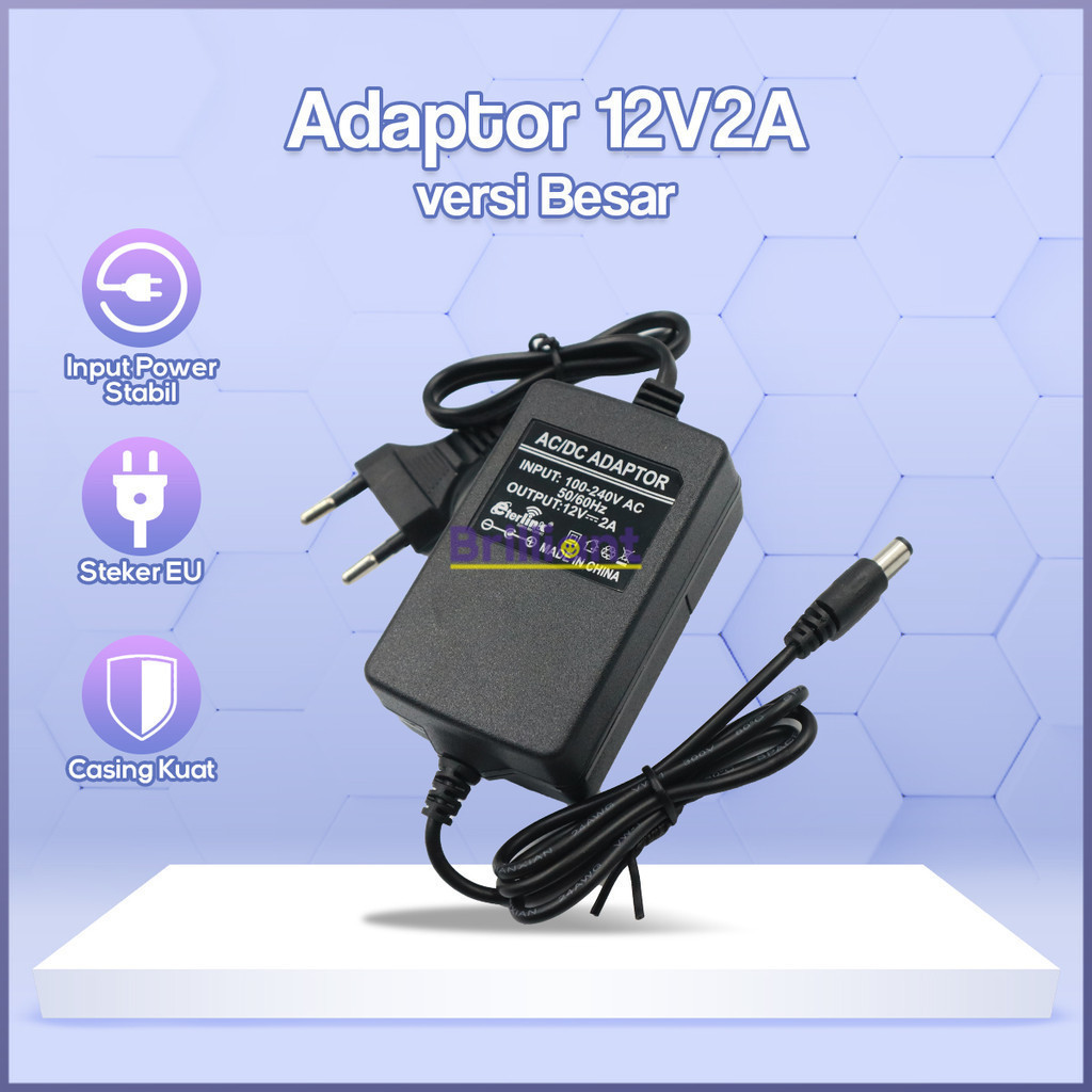 Jual [Bisa bayar ditempat] ADAPTOR STB ZTE CCTV MODEM ROUTER 12V 2A POWER SUPPLY ADAPTOR 12V 2A ...