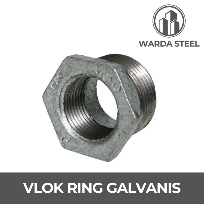 Jual Vlok Ring Galvanis 1" x 1/2" Drat - Verlop Bushing Reducer Besi 1 ...