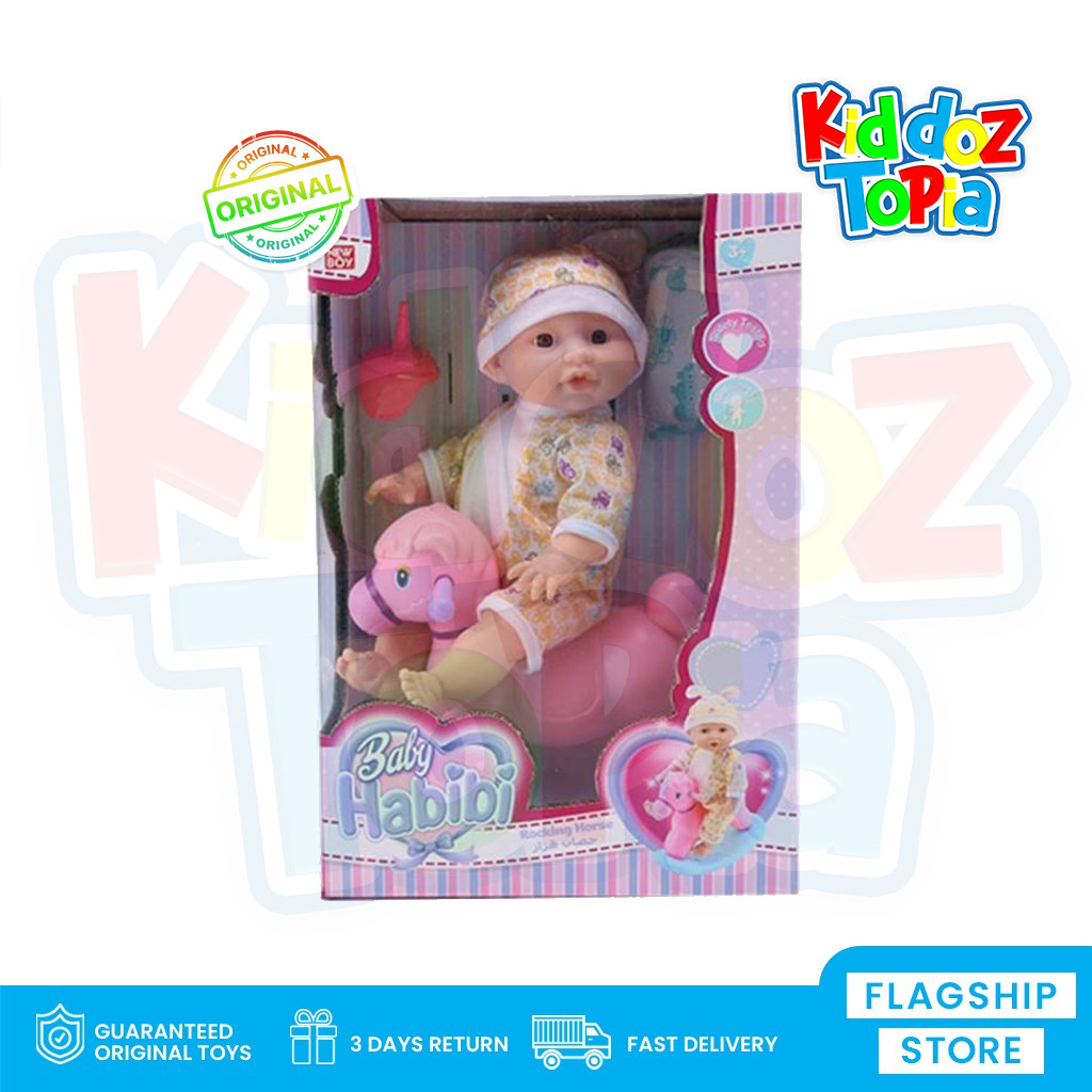 Jual EMCO Baby Habibi DOLL Active Rocking Horse Set MAINAN BONEKA BAYI ...