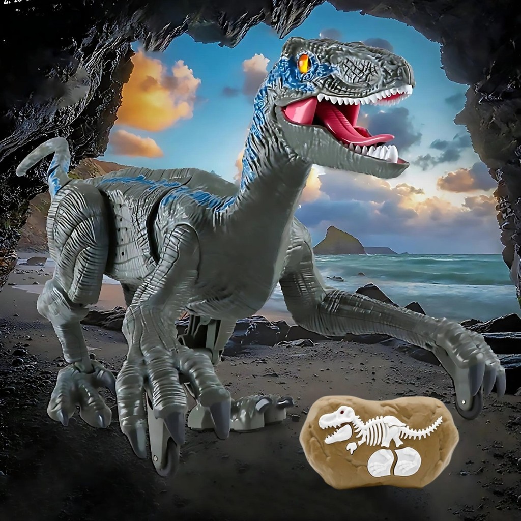 Jual Toy Studio Mainan Dino RC 2.4G Remote Control Raptor Jurassic ...