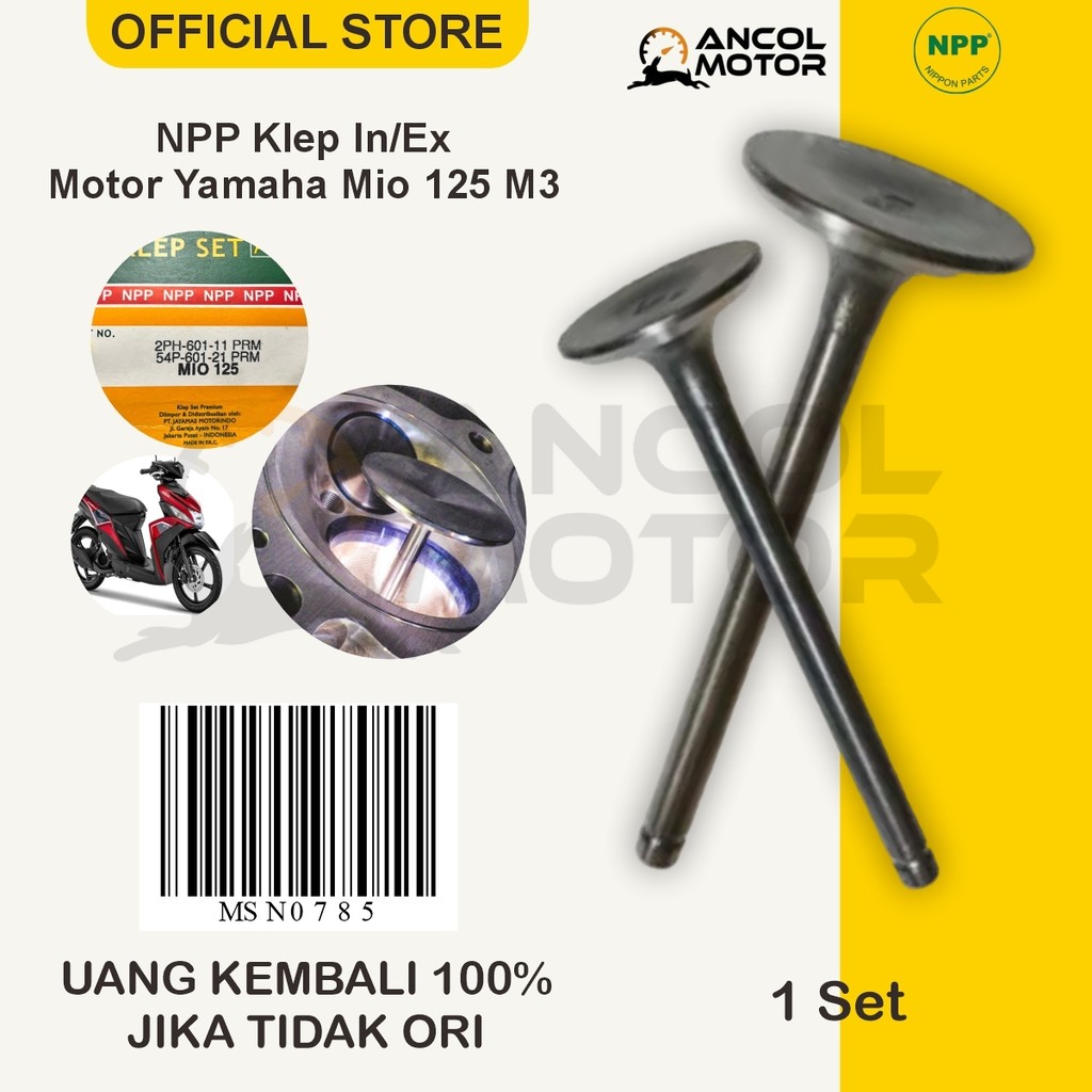 Jual NPP Premium Klep Set In & Ex Yamaha Mio 125 M3 2PH Payung Klep Valve Kit | Shopee Indonesia