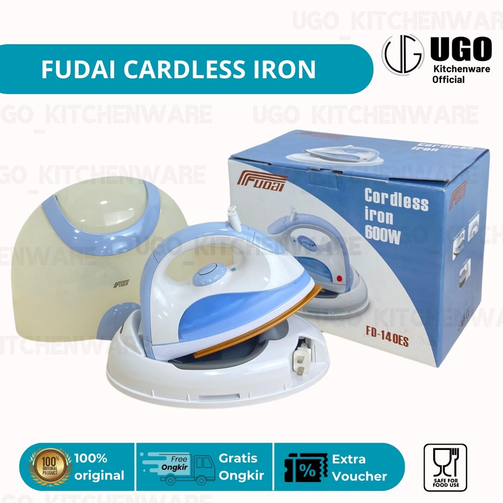 Jual BERINDO Cordless Steam Iron Setrika Uap Tanpa Kabel | Setrika Uap ...