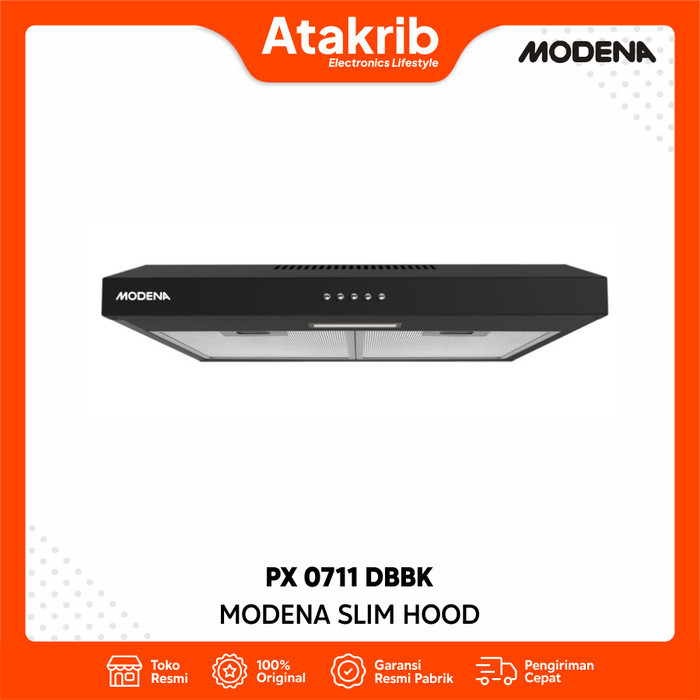 Jual MODENA SLIM HOOD PX 0711 DBBK Penghisap Asap 70cm | Shopee Indonesia