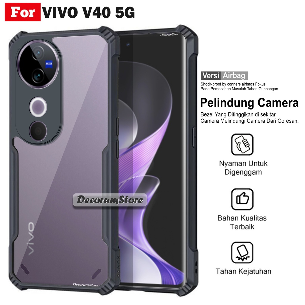 Jual Casing Hp Vivo V40 / V40 Lite 5G Hard Soft Case Anti Licin Acrylic ...