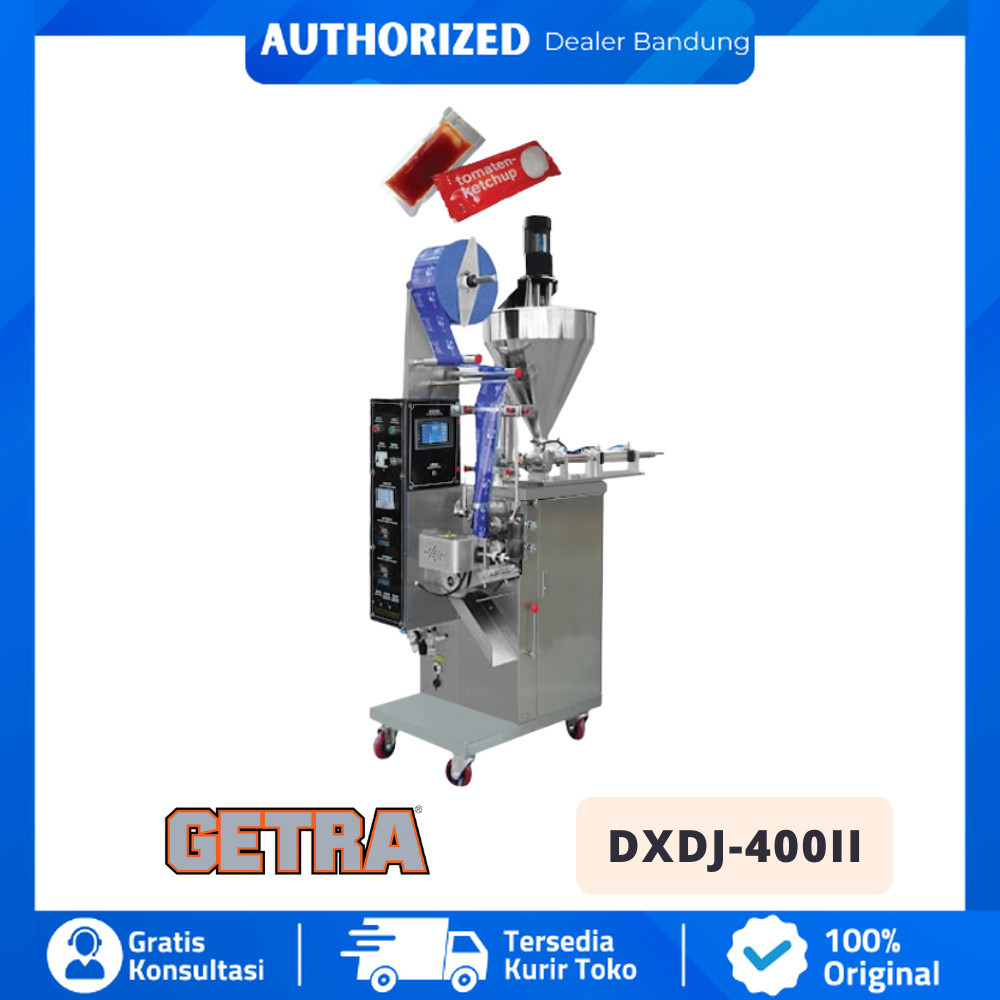 Jual GETRA DXDJ 400II DXDJ-400II MESIN PENGEMAS SACHET SENSOR OTOMATIS ...