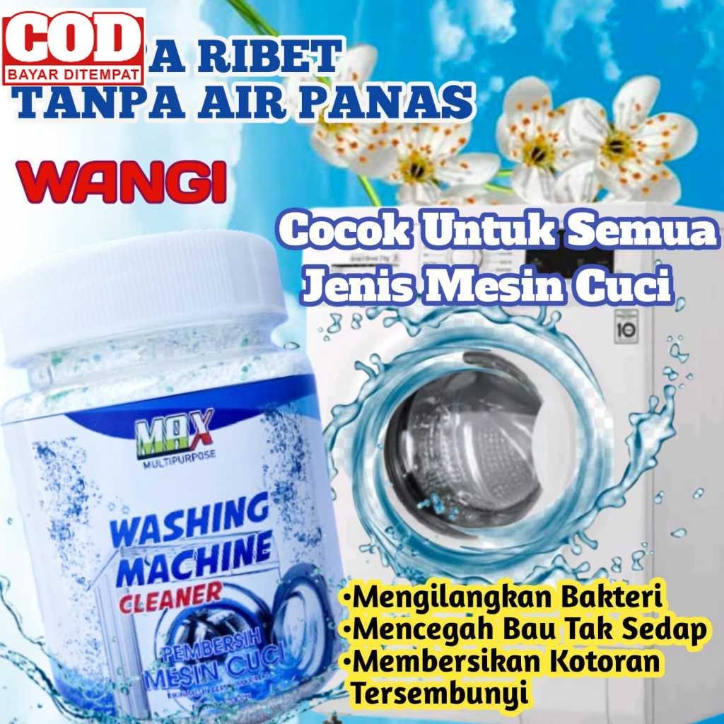 Jual MAX Pembersih Mesin Cuci TANPA AIR PANAS Serbuk Ajaib Magic Klin ...
