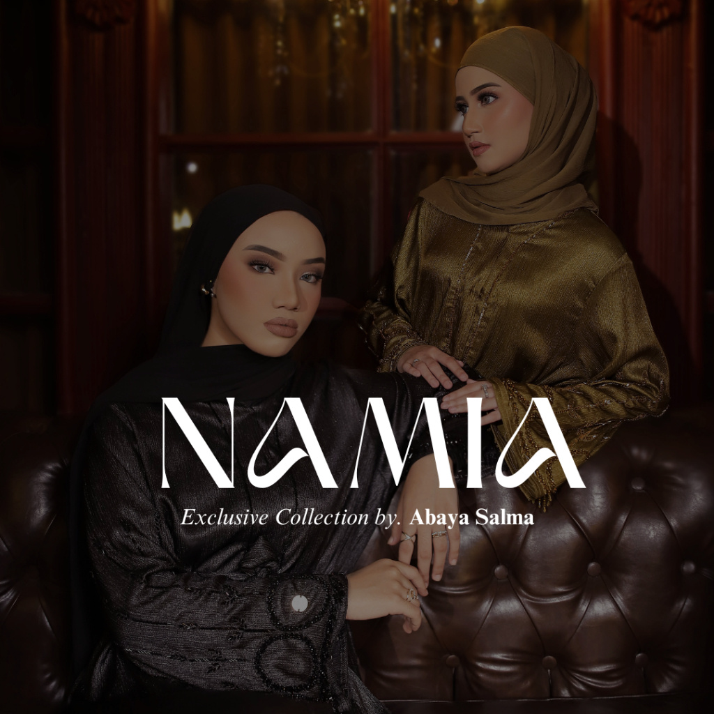 Jual ABAYA SALMA - NAMIAH ABAYA EXCLUSIVE SILK DUBAI PREMIUM (WITH BELT ...