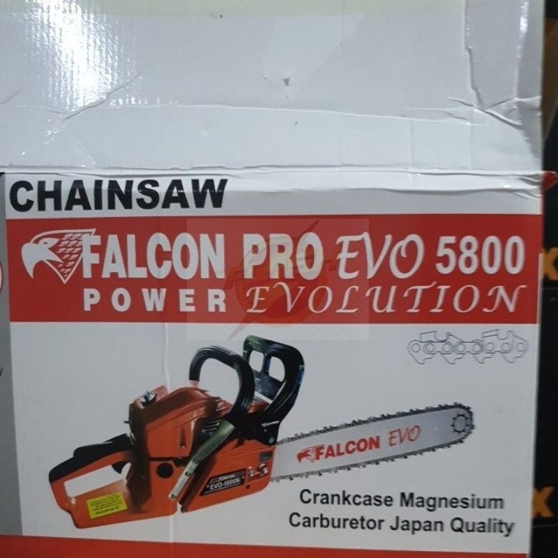 Jual Falcon Pro 5800 Mesin Chainsaw 22Inc Gergaji Mesin 22" 5800 Laser ...