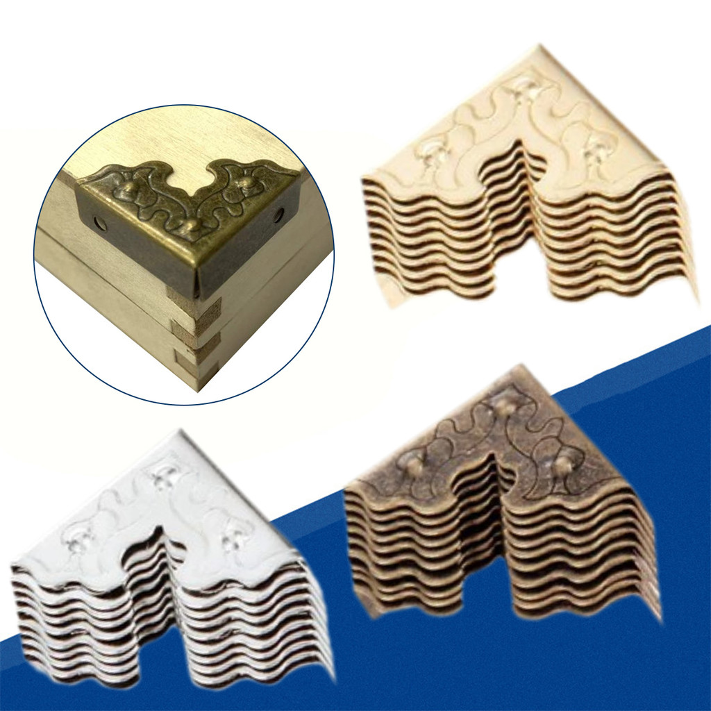 Jual Siku Ornament Besi 4/8pcs /Sudut Kotak Kayu Antik/Table Corner ...