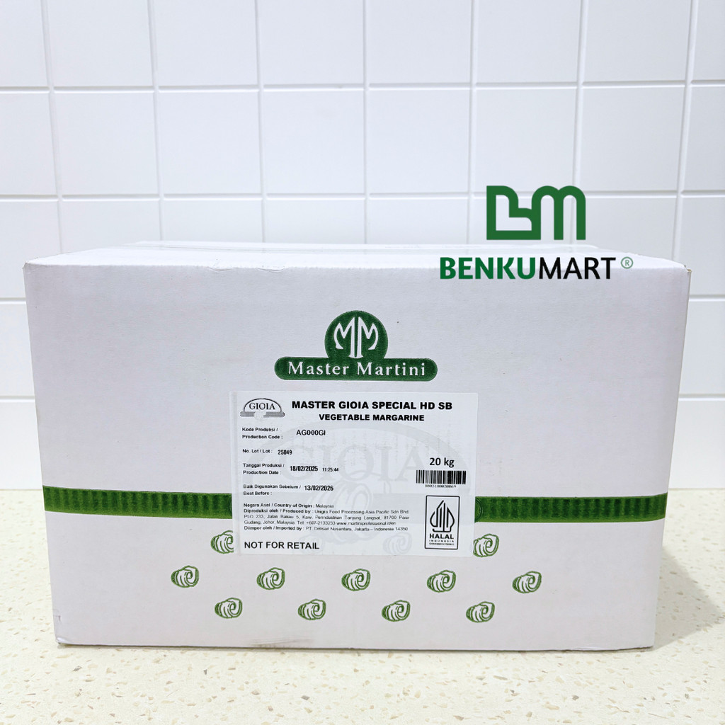 Jual Master Martini Gioia All Variants (20 Kg) | Vegan Margarine Butter ...