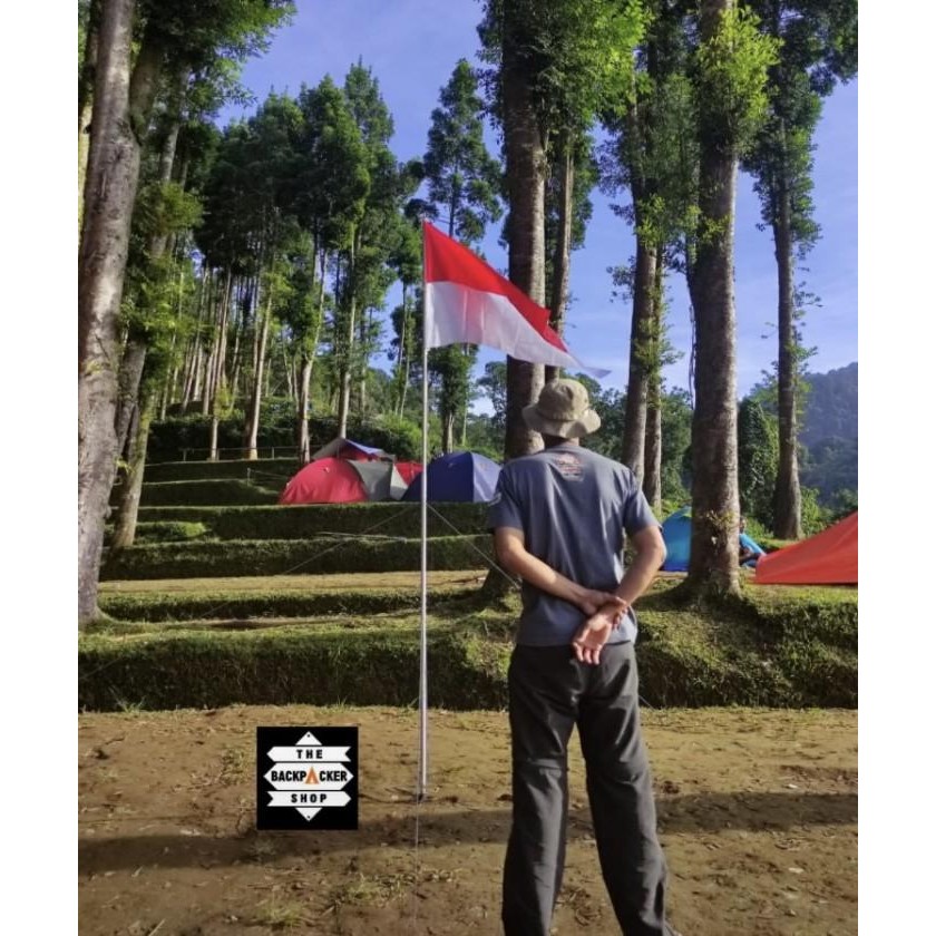 Jual TIANG BENDERA MERAH PUTIH ALUMINIUM 3 METER LENGKAP PASAK DAN TALI ...