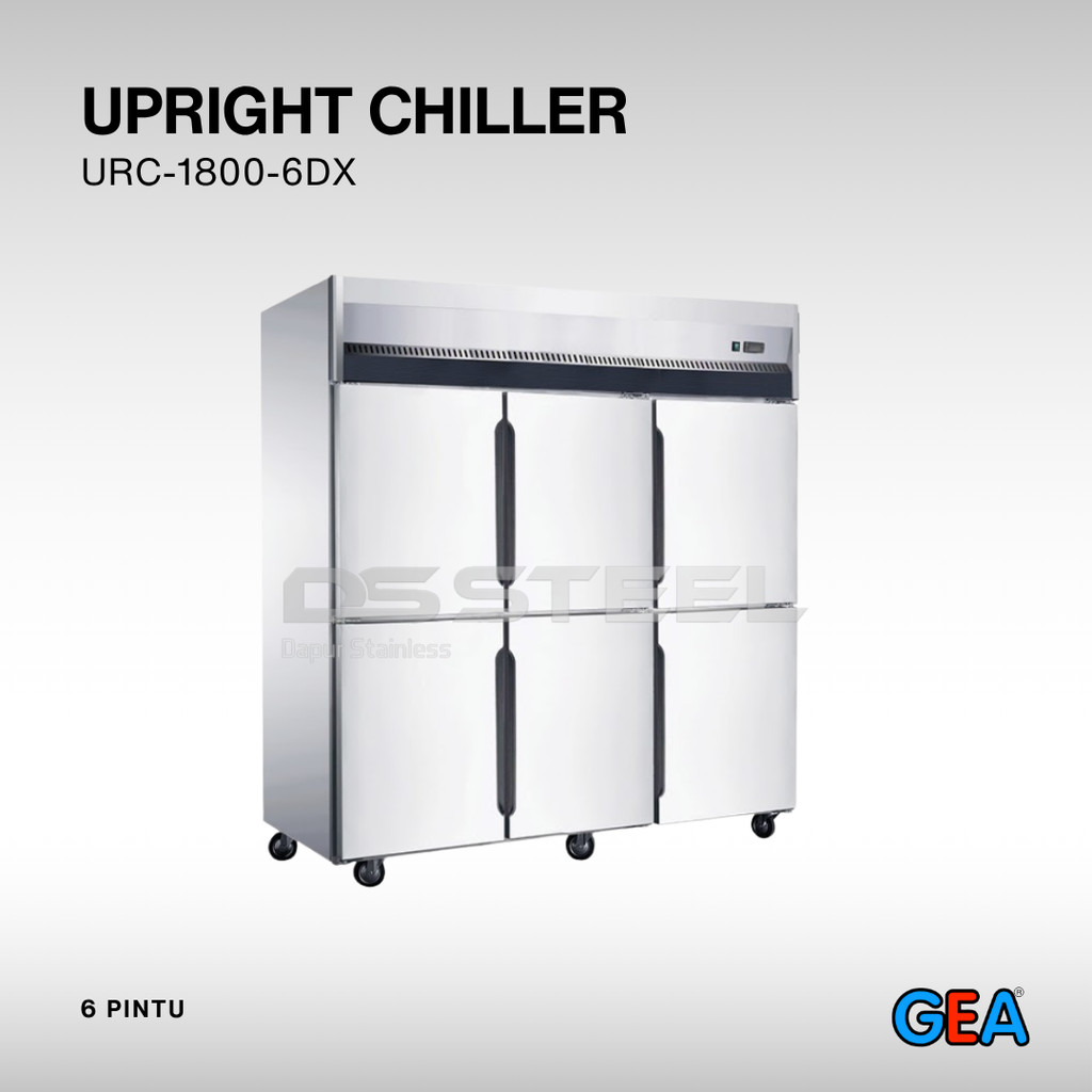 Jual GEA S/S Upright Chiller URC-1800-6DX / Up Right Chiller URC 1800 ...