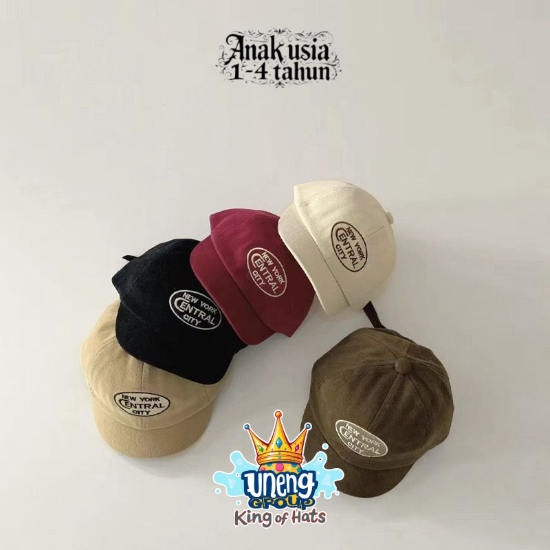 Jual 1-4 Tahun | Topi Baseball Anak Unisex Motif Central Keren | Topi ...