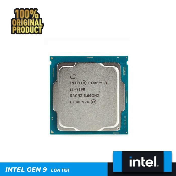 Jual Intel Core i3 9100 | Processor Gen 9 LGA 1151 TRAY | Shopee Indonesia