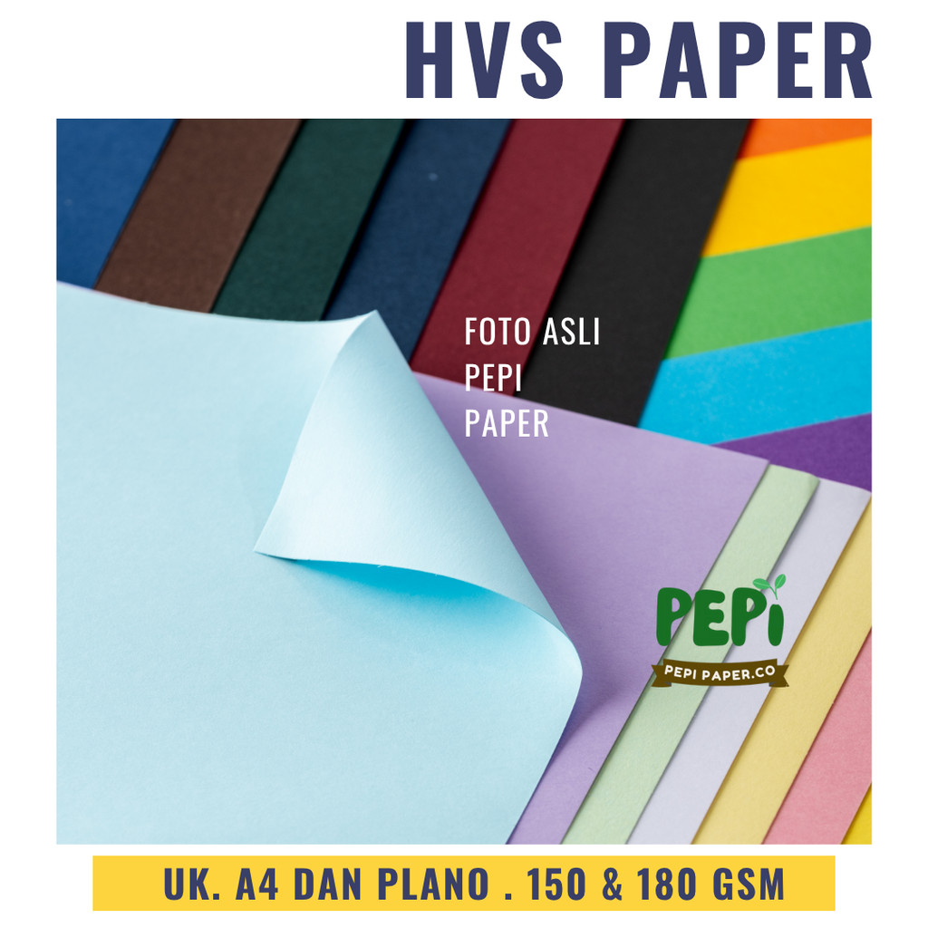 Jual [1 Lembar] Colorful Paper HVS 150 180 GSM UK PLANO 79 x 110CM ...
