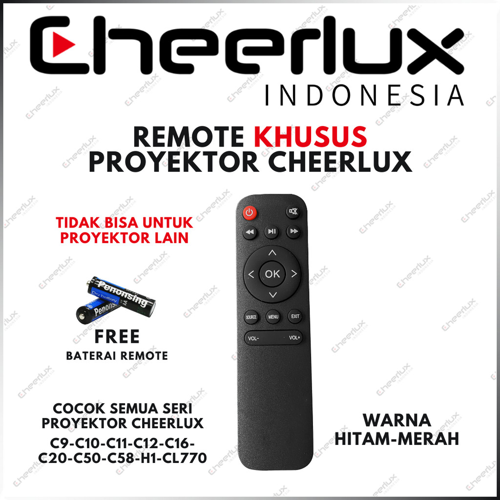 Jual CHEERLUX INDONESIA | Remote Proyektor Cheerlux Universal Khusus ...