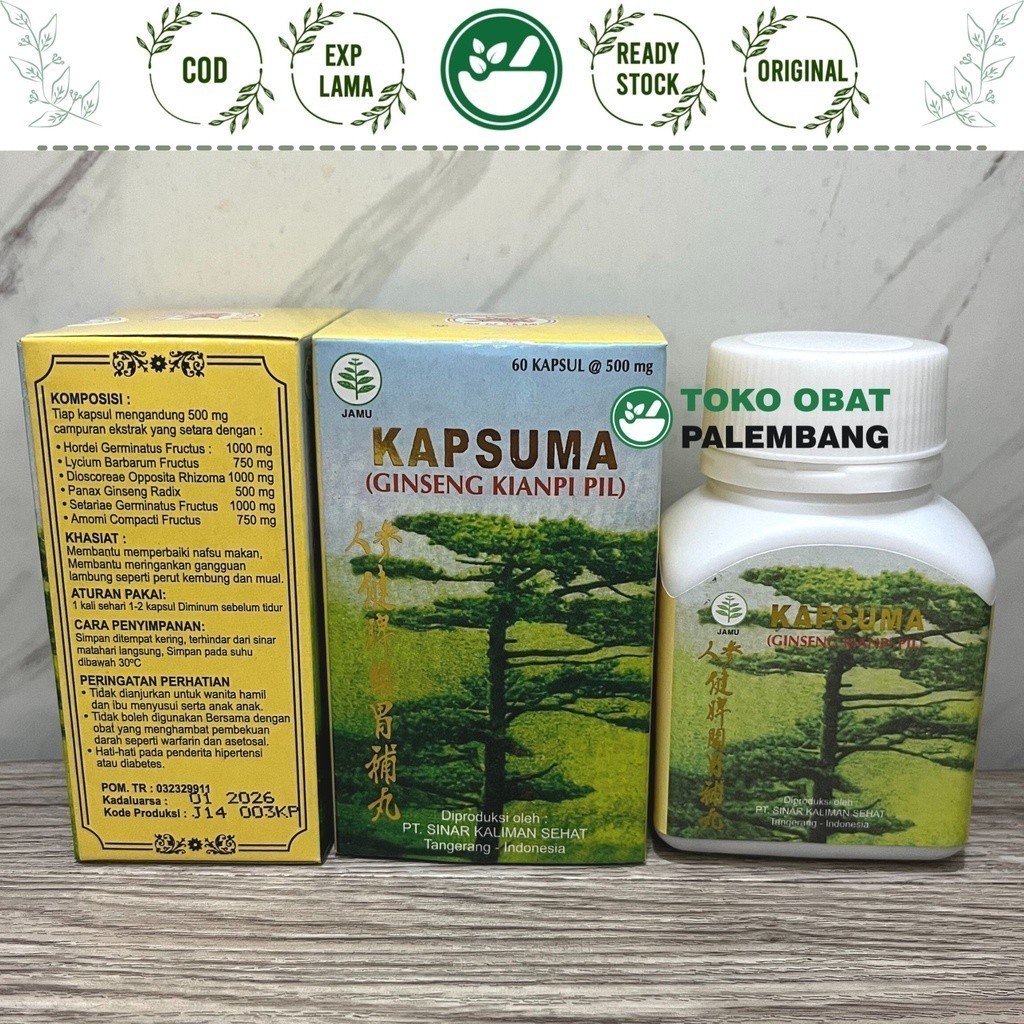 Jual KP KIAN ORIGINAL KAPSUMA GINSENG 60 KAPSUL kian pi kianpi NAFSU ...