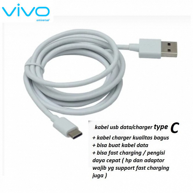 Jual usb type C kabel charger vivo V50 (PD2437F/V2427) - V50e (V2428 ...