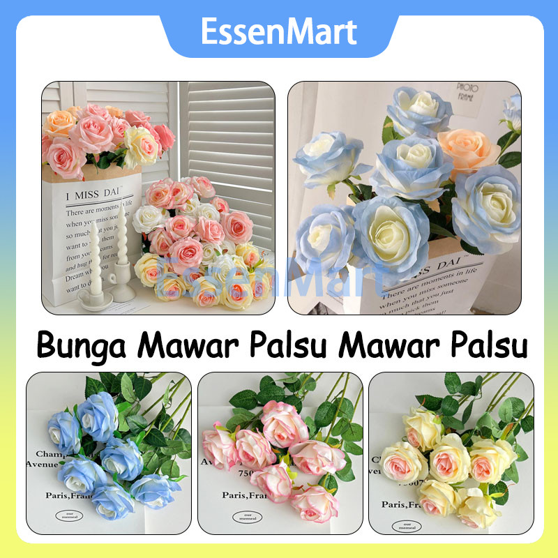 Jual Bunga Mawar Palsu Mawar Palsu / Imitasi Bunga / Flower Rose Satuan ...