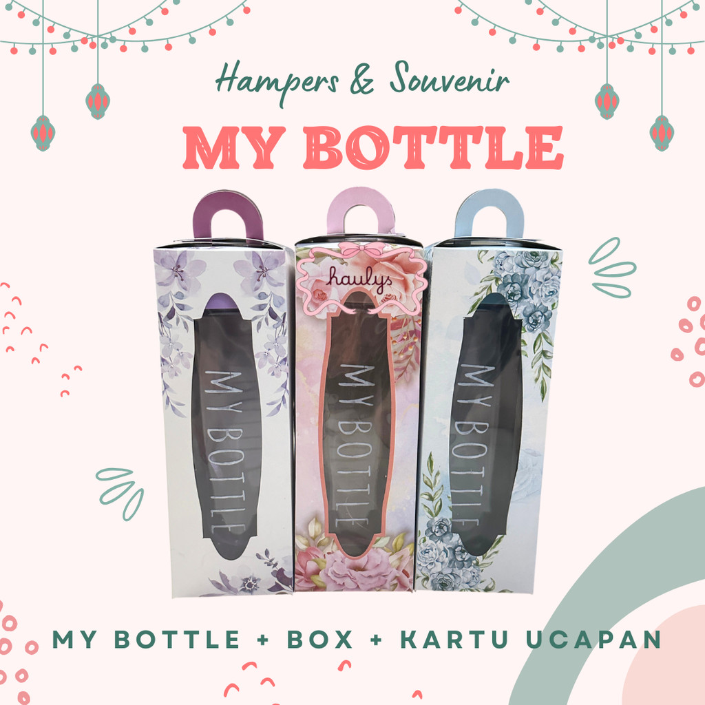 Jual (INSTAN) HAMPERS MY BOTTLE + BOX + KARTU UCAPAN KEMASAN SOUVENIR ...