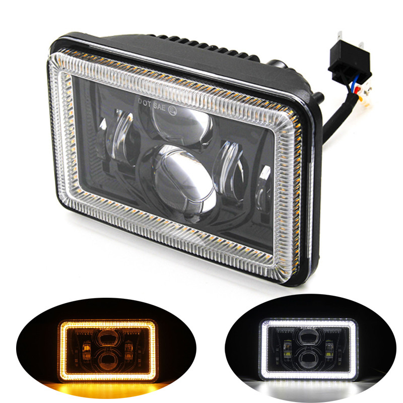 Jual 12V 24V 4x6 in LED Headlights H4 Led Work Light Square Light ...