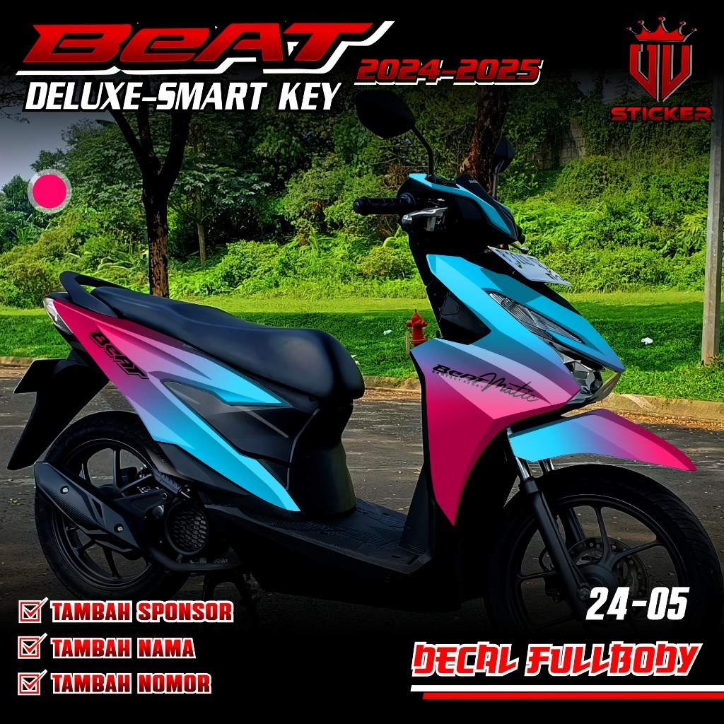 Jual Sticker Decal Full Body Honda Beat DELUXE SMART KEY REMOTE CBS ISS ...