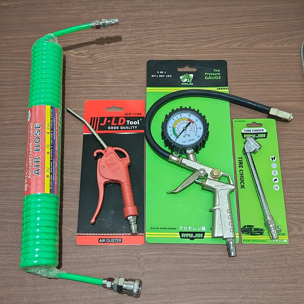 Jual Big Sale !! Paket Alat Isi Angin Kompresor / Selang Angni 6m + Air ...