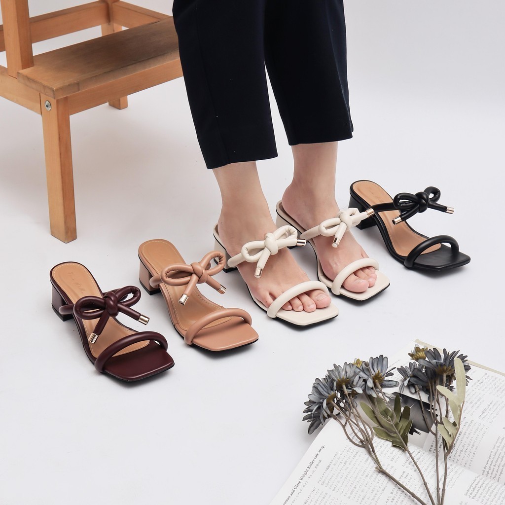 Jual Muda Bellia Sandal Heels Wanita CHANTIKA Sendal Cewek | Shopee ...