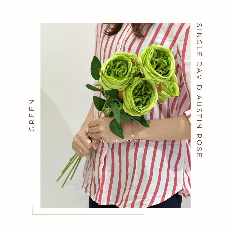 Jual SINGLE DAVID AUSTIN ROSE ARTIFICIAL FLOWER MAWAR SATUAN BUNGA ...