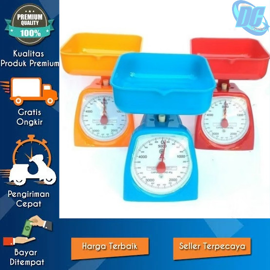Jual TIMBANGAN ANALOG JARUM 5 KG 5KG KUE DAPUR MANUAL TEPUNG BUAH SCALE ...