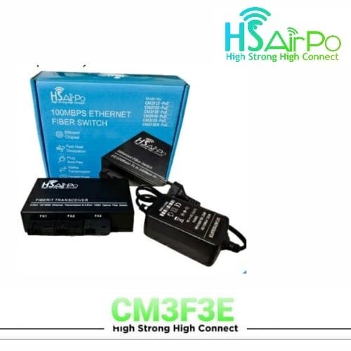 Jual HSAirpo CM3F3E 3 Fo 3 Lan Media Converter 3Fo 3Lan HS Airpo CM3F3E ...