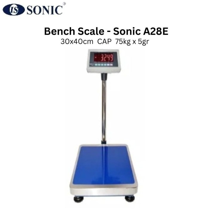 Jual Timbangan Duduk Digital SONIC A28E/ TIMBANGAN BARANG 50kg-100kg/ 150kg-200kg/ 300kg-500kg ...