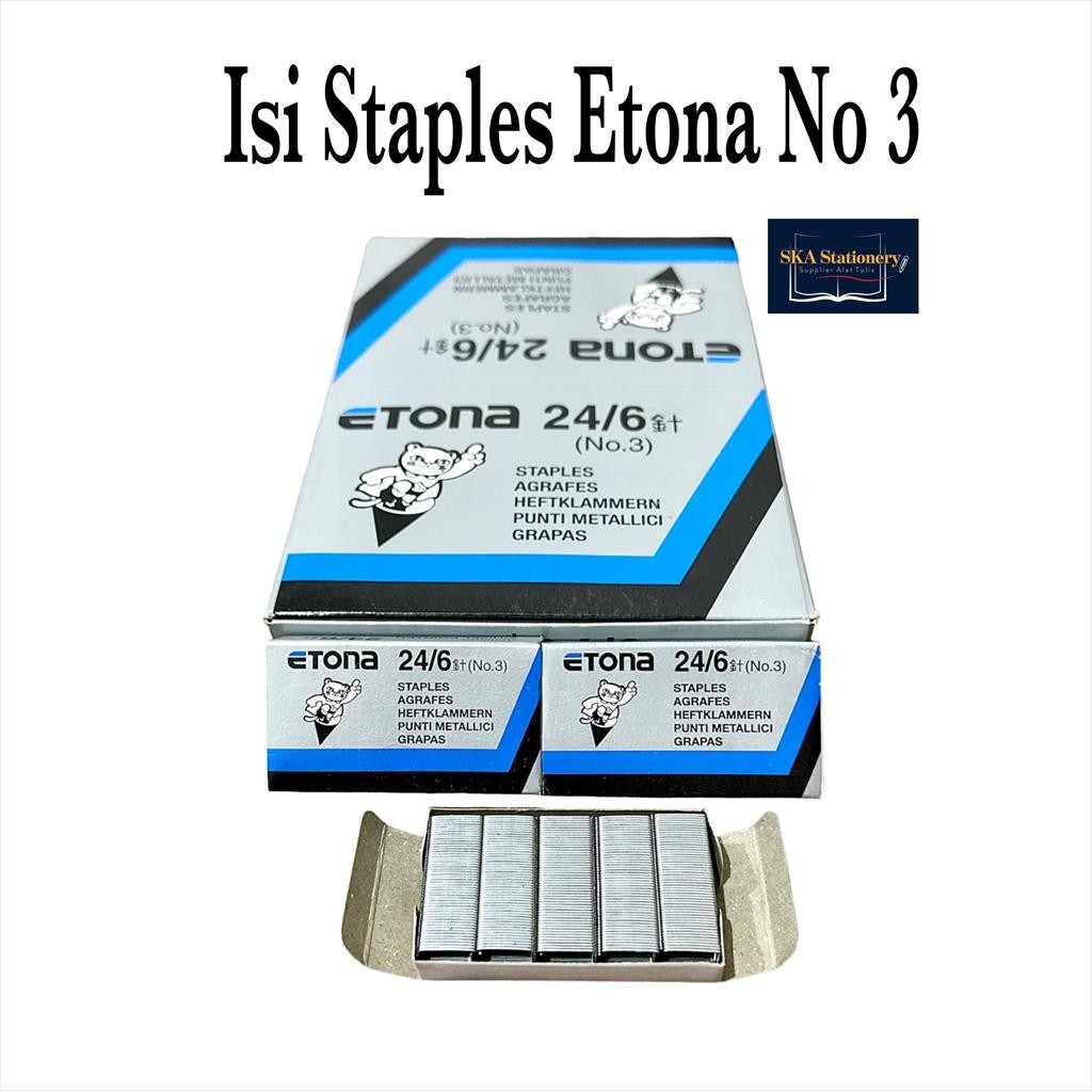 Jual Refill/Isi Staples Besar Etona No 3 ORI (Pak Kecil) | Shopee Indonesia