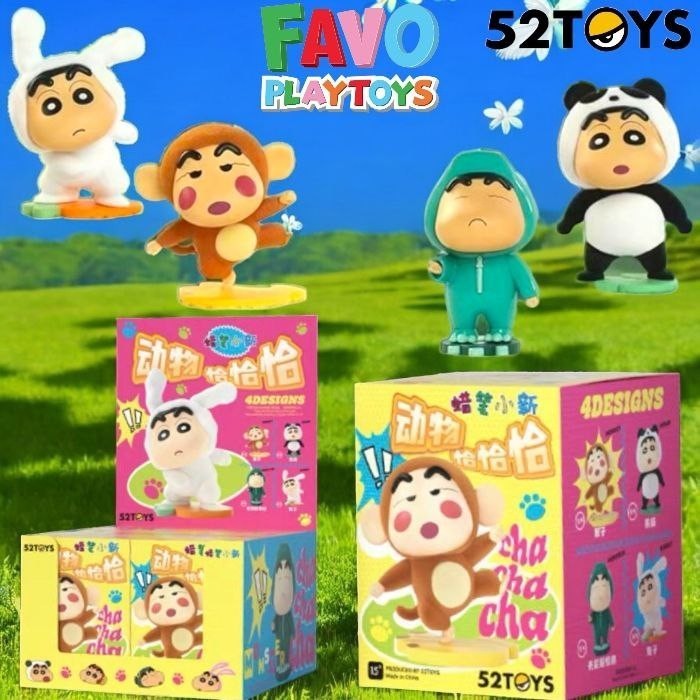 Jual 52TOYS Crayon ShinChan Animal Cha Cha Cha Series Blind Box Figure ...