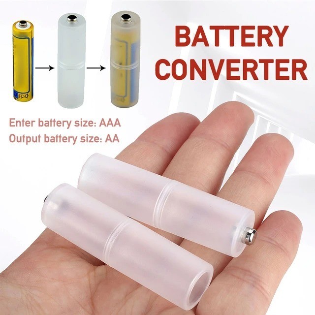 Jual Adapter Casing Baterai A2 Ke A3 AAA ke AA AAA to AA Converter ...